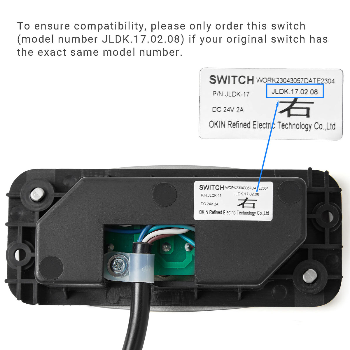 OKIN JLDK.17.02.08 Six Button 7-pin Switch – Life Easy Supply