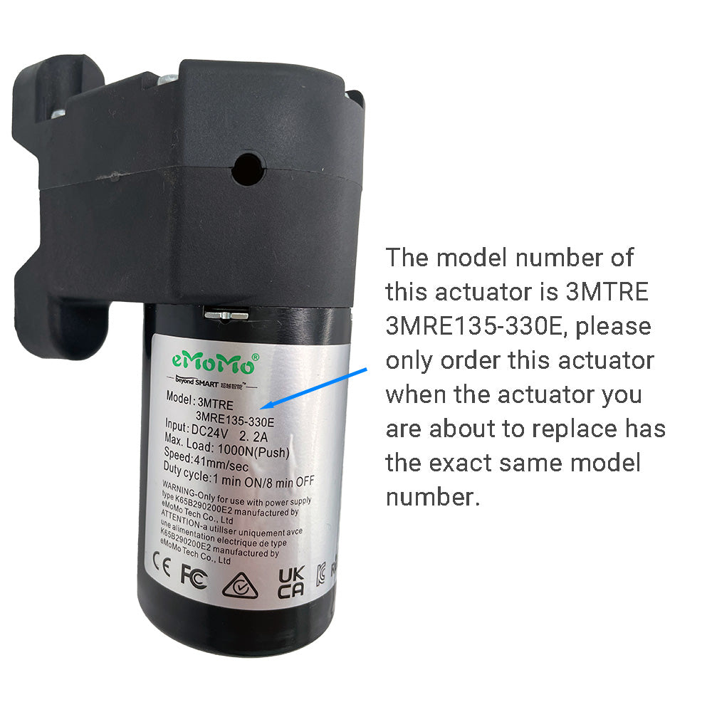 eMoMo 3MTRE 3MTRE135-330E Linear Actuator for recliner/lift chair ...
