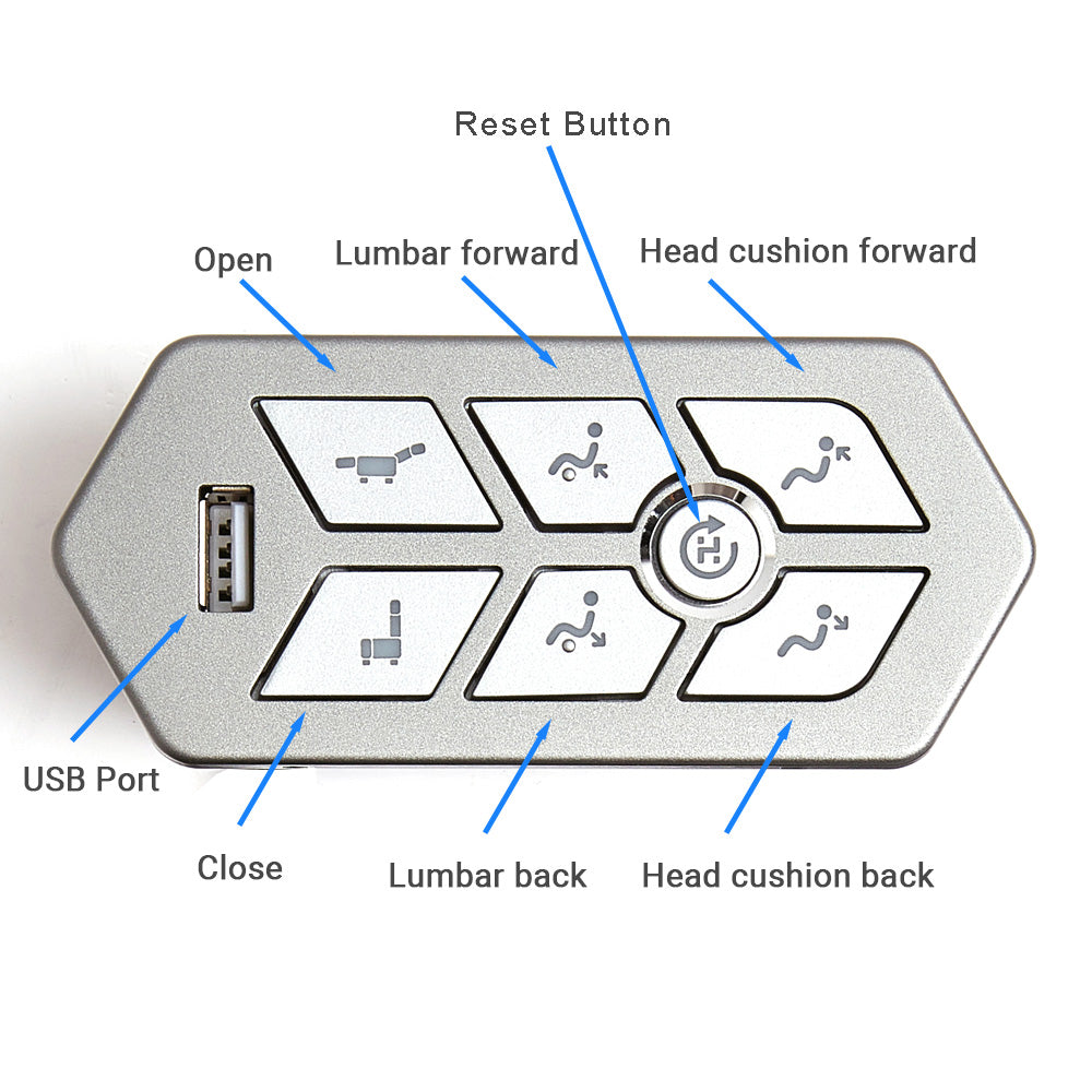 eMoMo TRGI/TRGIN Recliner Switch 7 Buttons With USB – Life Easy Supply